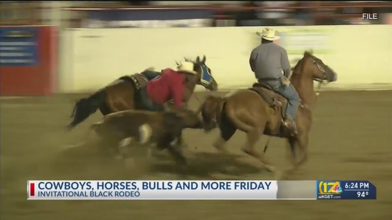 Cowboys, horses, bulls and more at the Invitational Black Rodeo - YouTube