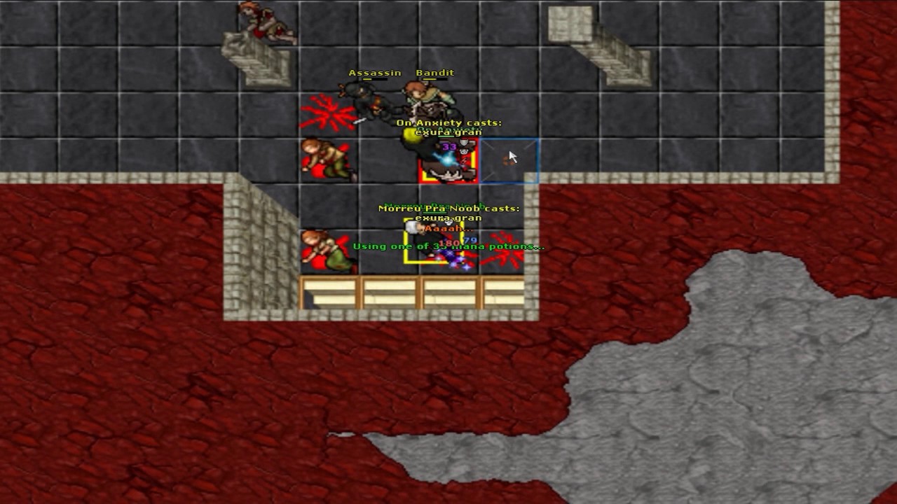 TIBIA- MAGE LVL 45 VS MAGE 123- NOOB SORC - YouTube