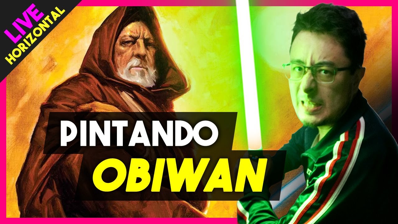 Pintura realista: OBI WAN KENOBI (Action Figure) na Horizontal - YouTube