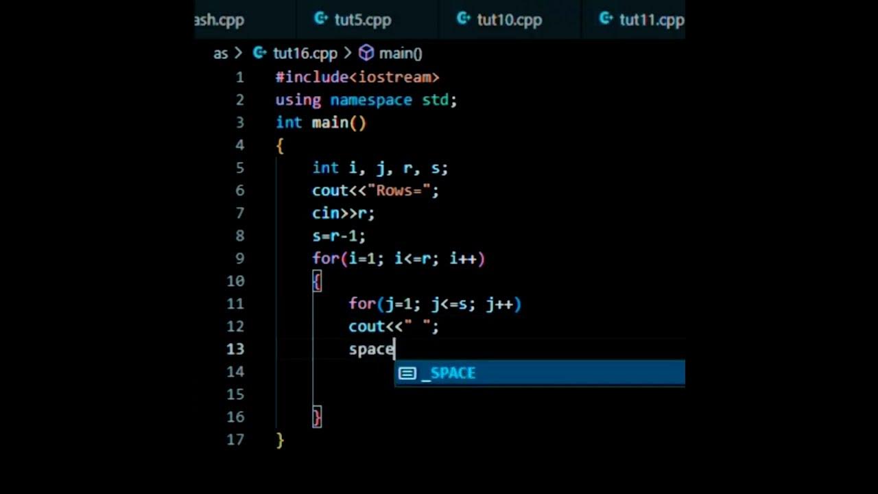 Diamond Pattern C Languages Shorts Programming Ytshorts Youtube