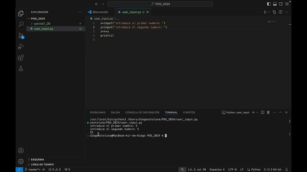¿Como usar USER INPUT en PYTHON? - YouTube