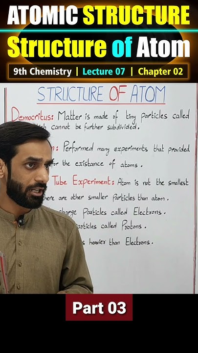 ‎9th chemistry new book 2025 | 9th chemistry new book chapter 02 | Structure of Atom | Lecture ...
