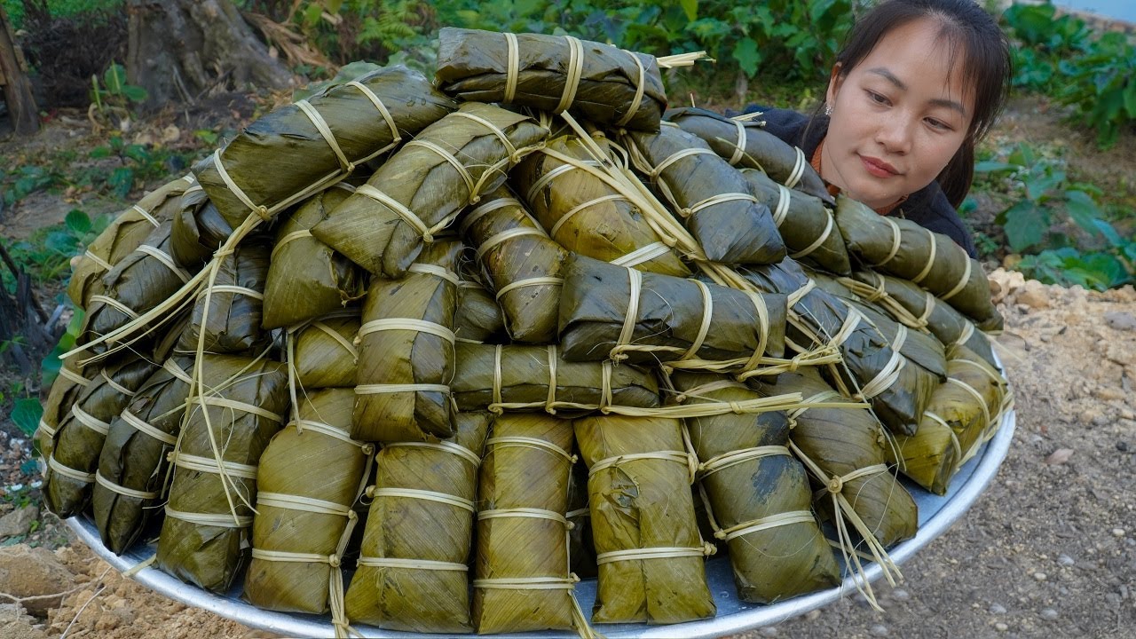 Package of traditional Black hunchback chung cake, bring meals to ...