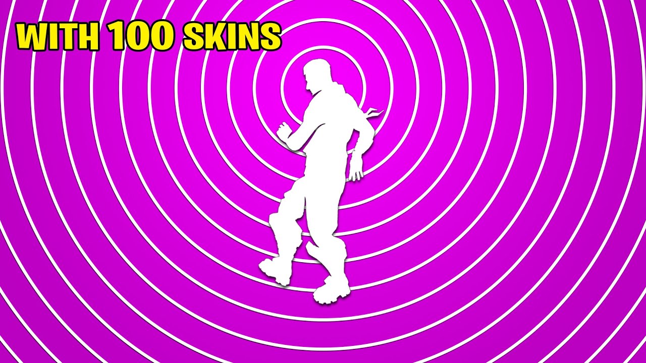Fortnite Pop Lock Emote With 100 Skins! - YouTube