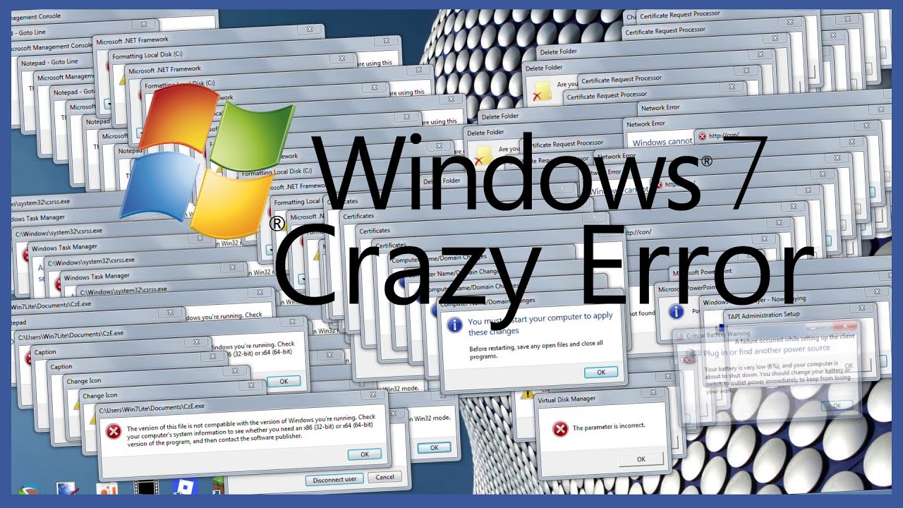 Windows 7 Crazy Error | 1080p60 - YouTube
