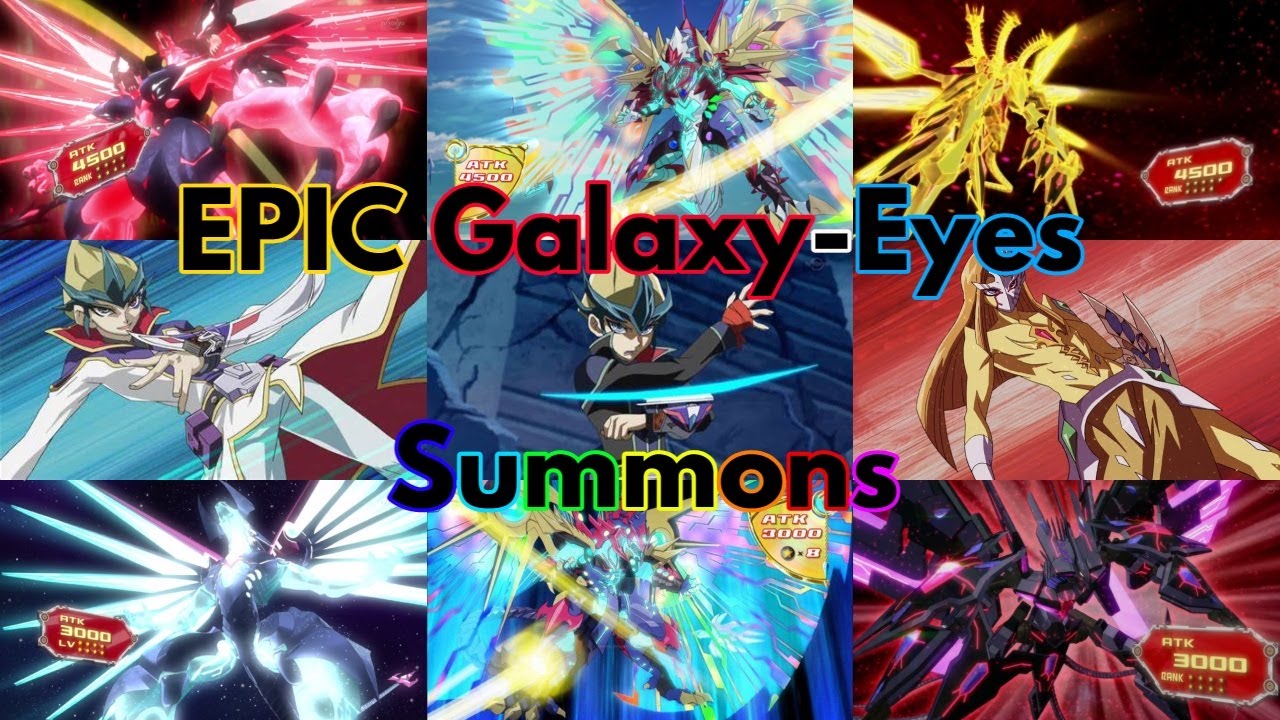 ALL EPIC Summons of Galaxy-Eyes monsters (chant & animation ...