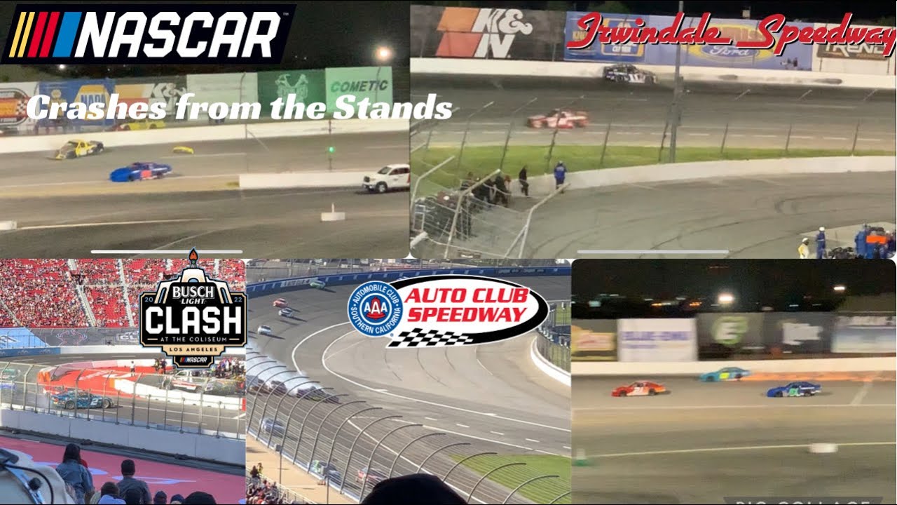 NASCAR Crashes from the Stands Part 1 - YouTube