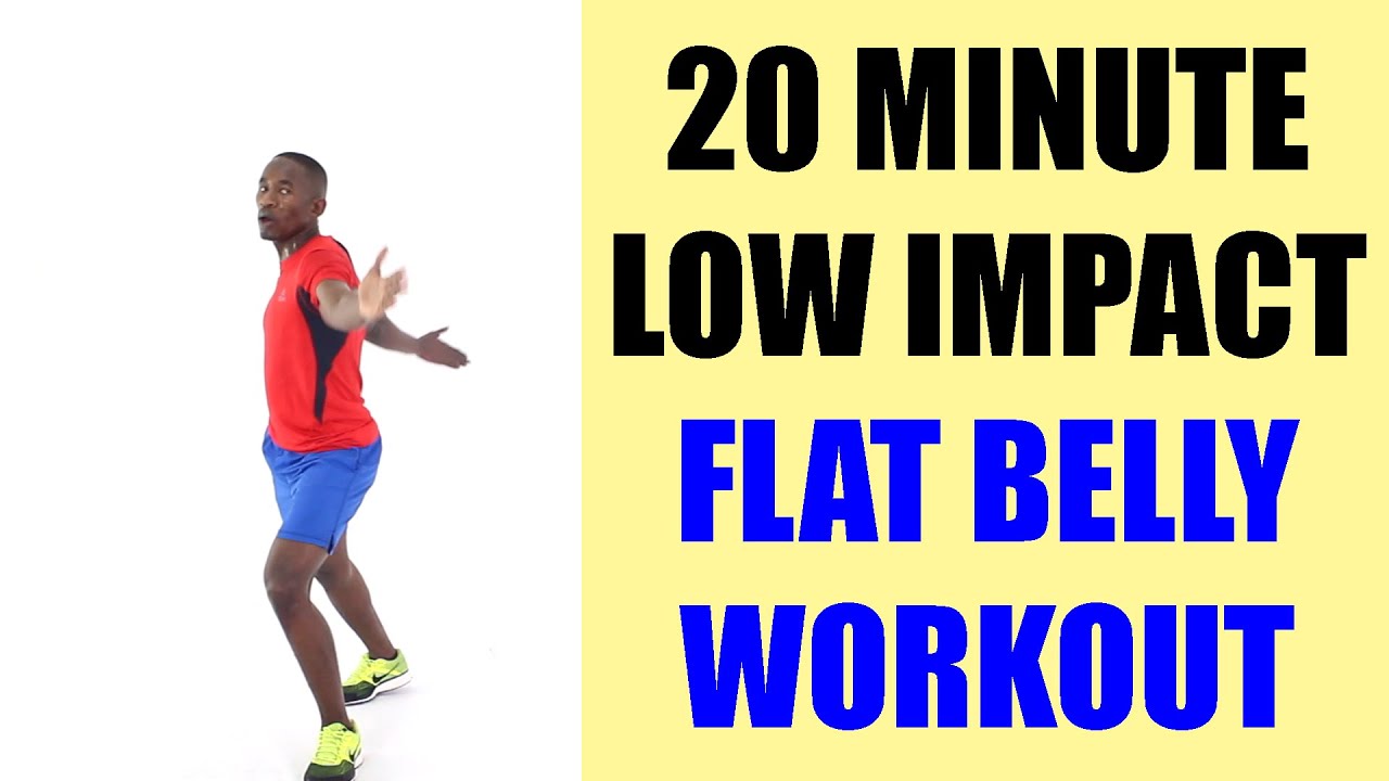 20 Minute Low Impact Flat Belly Workout for Beginners | Walk at Home ...