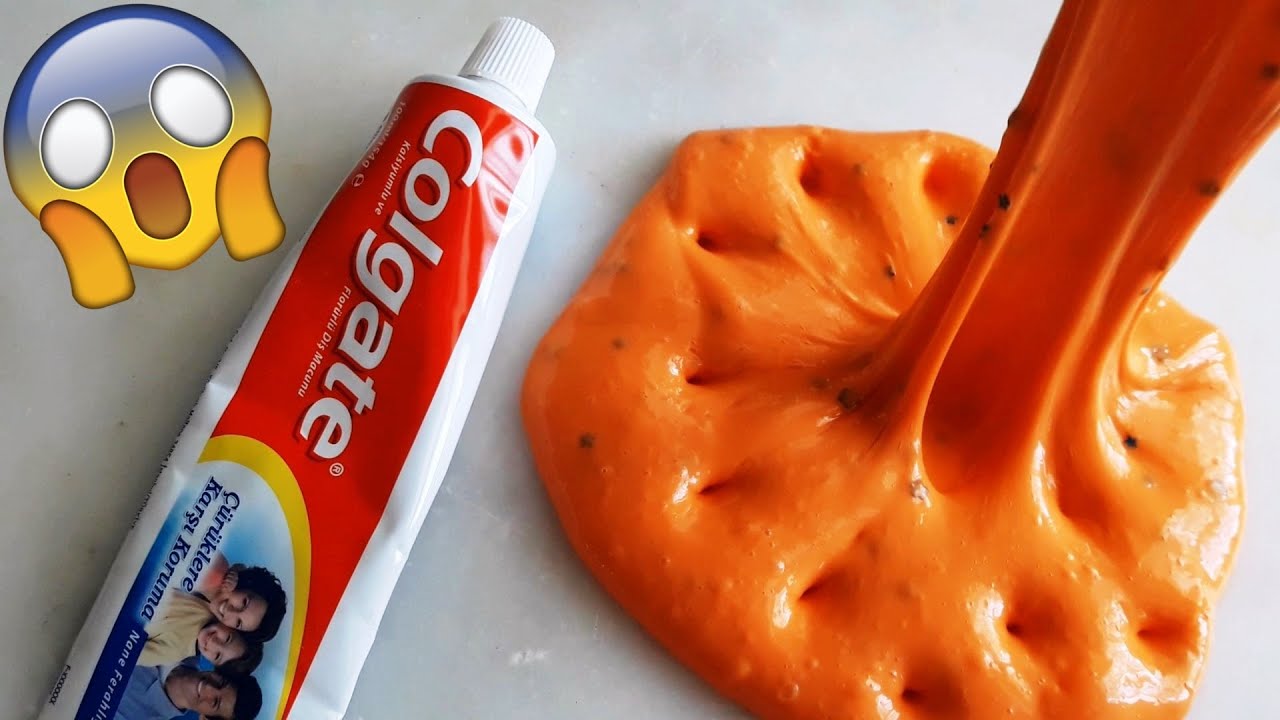 Easy slime making of toothpaste,slaym yapımı,How to make slime - YouTube