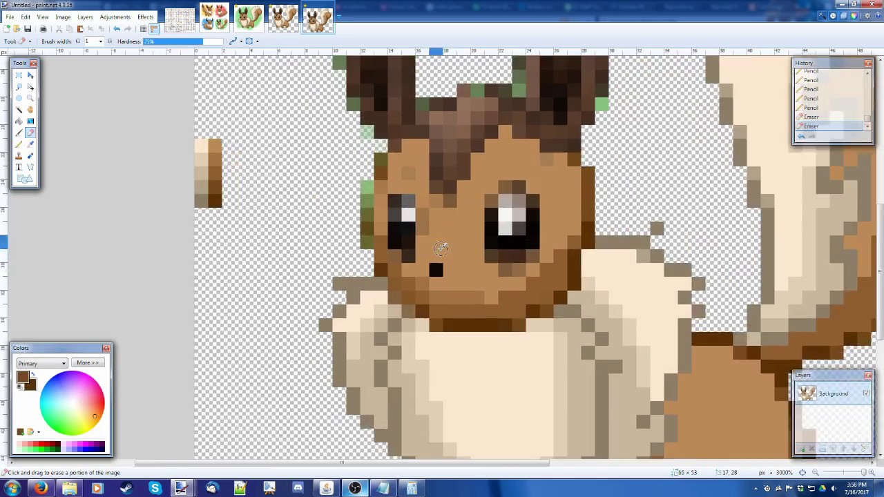 Speed-Art: Pachirisu-Eevee PokeVariant Sprite - YouTube