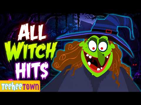 ALL WITCH HITS Haunted Adventures Halloween Song + Spooky Scary Skeleton Songs For Kids Teehee Town