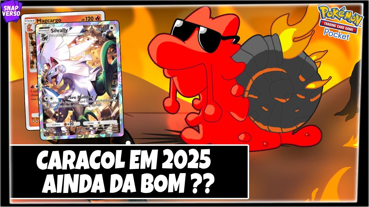 "ESMAGANDO" O META COM O CARACOL - DEK MAGCARGO - POKEMON TCG POCKET ...