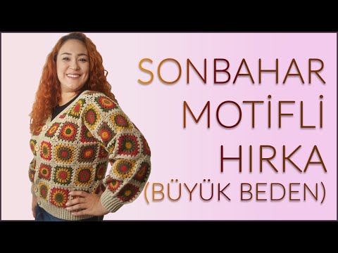Motifli Büyük Beden Hırka 2. Bölüm
