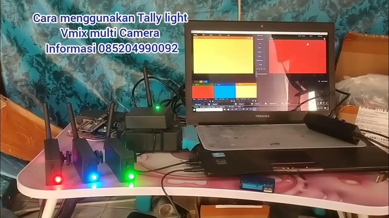 Tutorial cara menggunakan/coneksi Tally light di vmix - YouTube