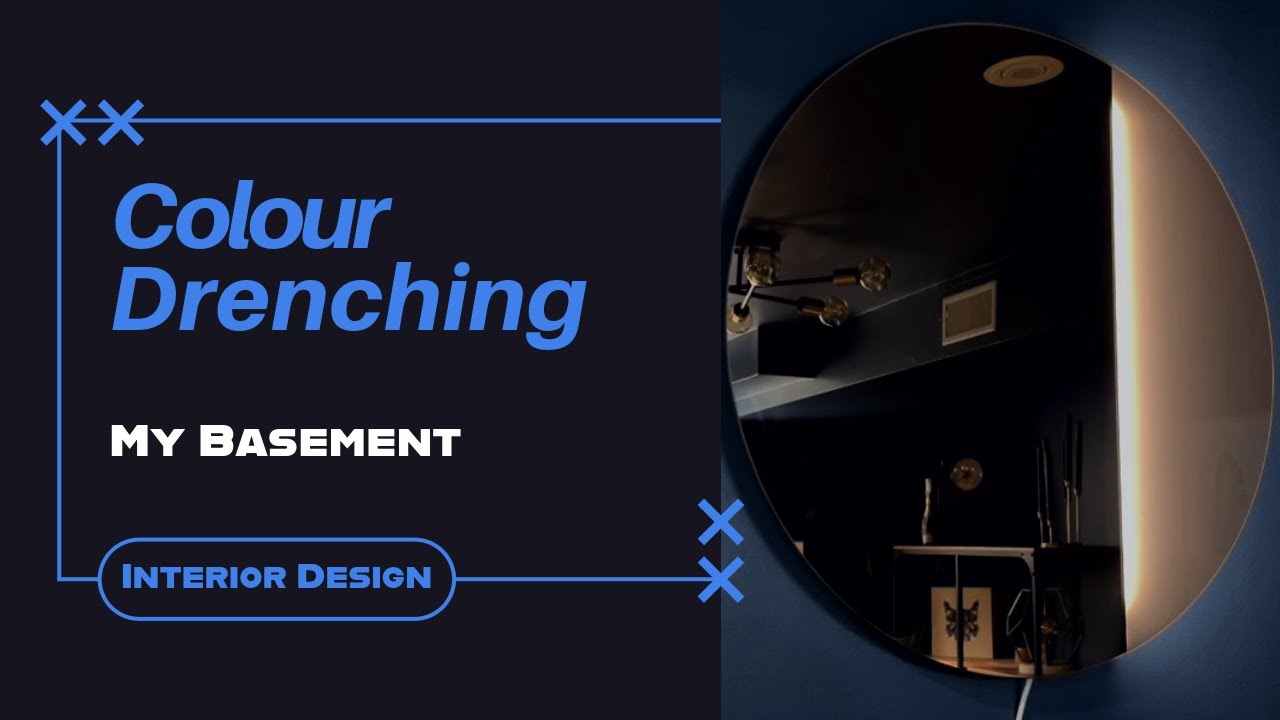 Colour Drenching my Basement... a very bold change! - YouTube