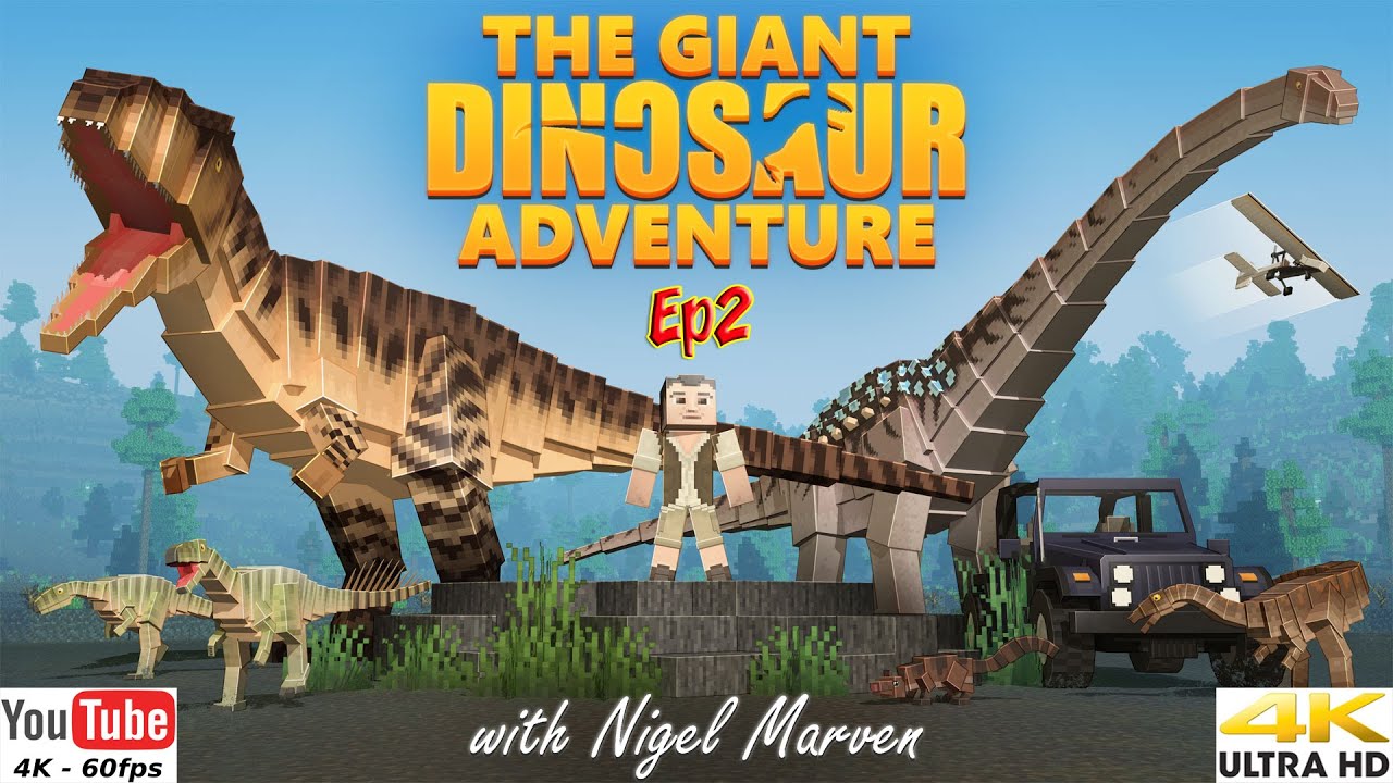 The Giant Dinosaur Adventure Addon Ep2 by CompyCraft Bedrock PE ...