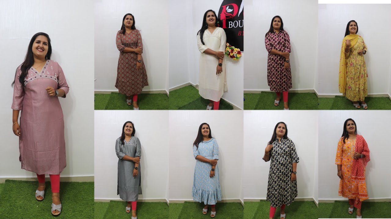 Beautiful Cottan Kurtis collections | Hand Work Kurtis | Top and bottom ...