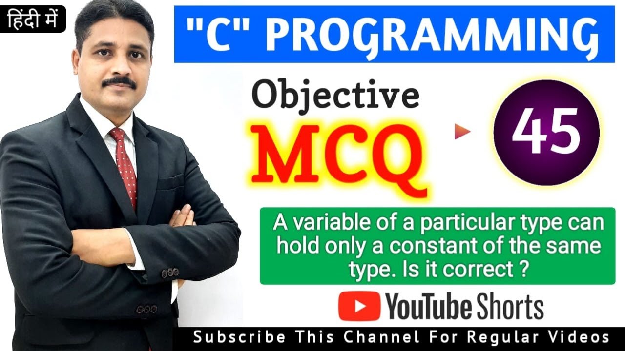 C PROGRAMMING MCQ 45 shorts tiklesacademy YouTube C PROGRAMMING MCQ 45 shorts tiklesacademy YouTube