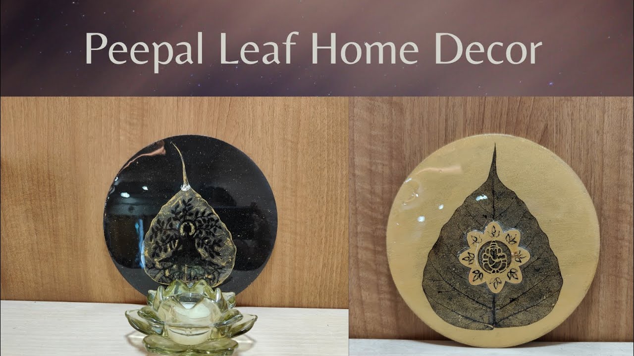 Peepal Leaf Art| Leaf Resin Art| Trash to Treasure| Ficus Religiosa ...