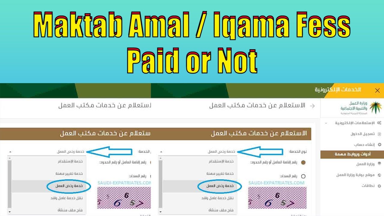 How to Check Iqama Fees Paid or Not || How to Check Maktab Amal(Work Permit) Fees || Abbas ...