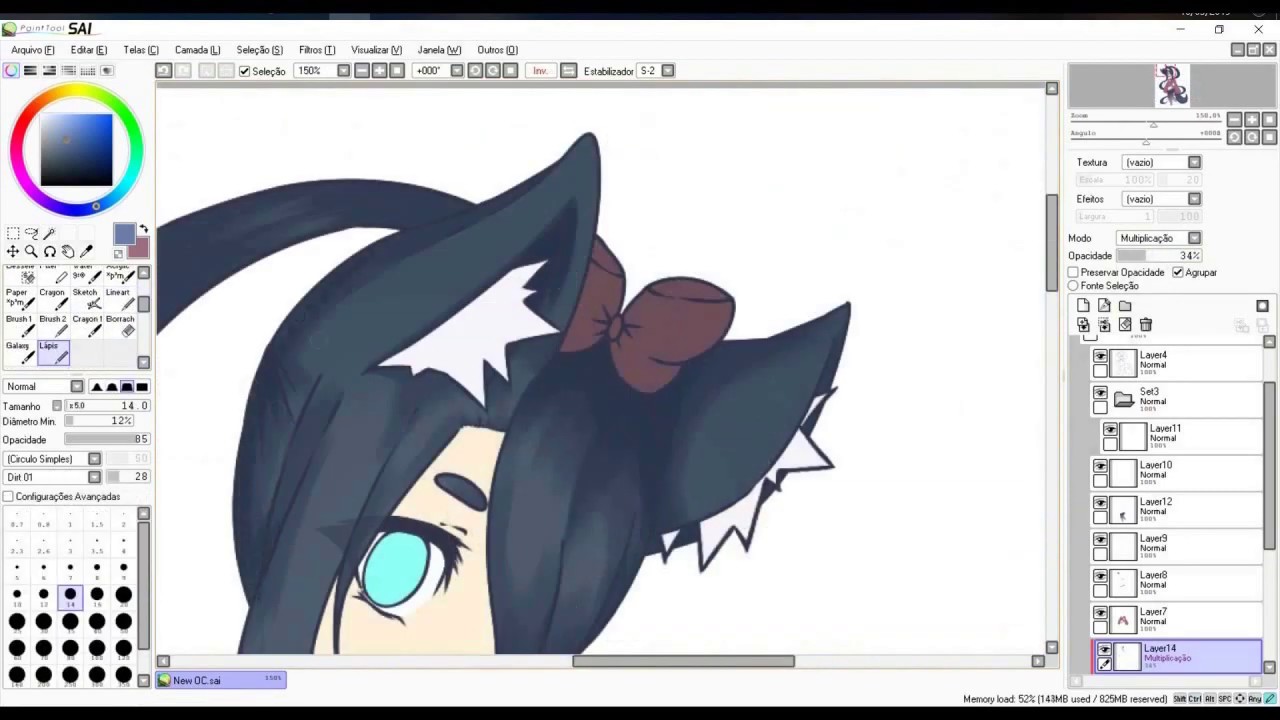 Gacha Life OC Speedpaint - THANKS FOR +1000 SUBS (Read Description ...