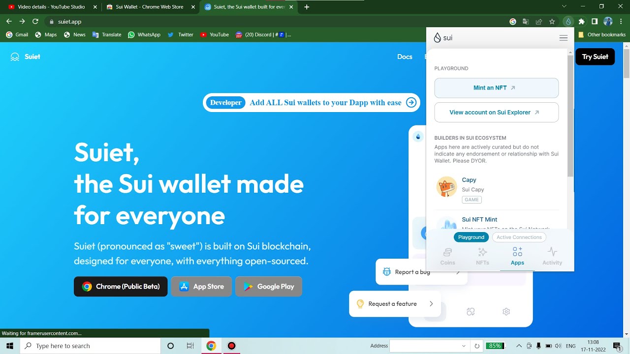 how to mint free SUI NFT - YouTube