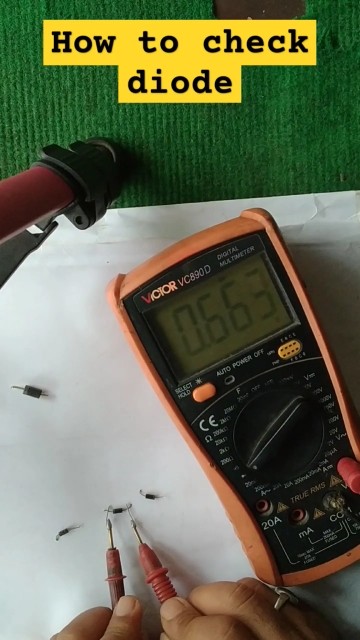 How to check diode#yutubeshorts #viralvideo - YouTube