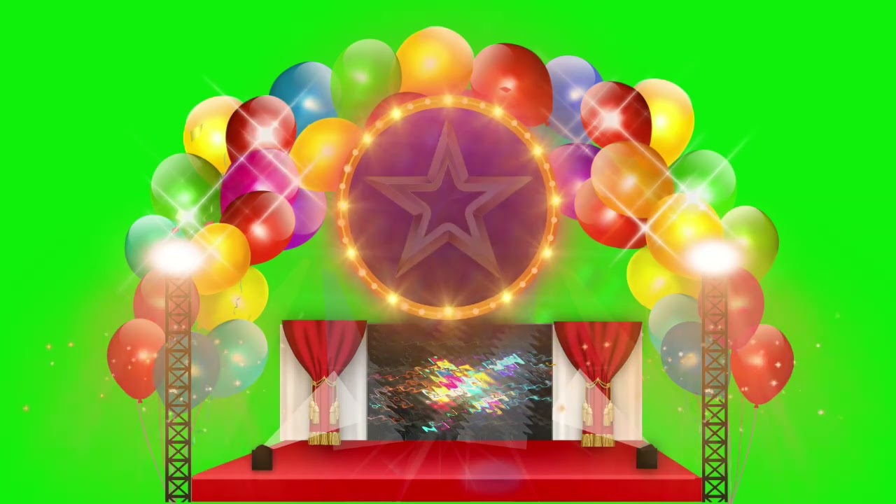 Green screen video Stage Effect | Green screen Stage Animation | Stage ...