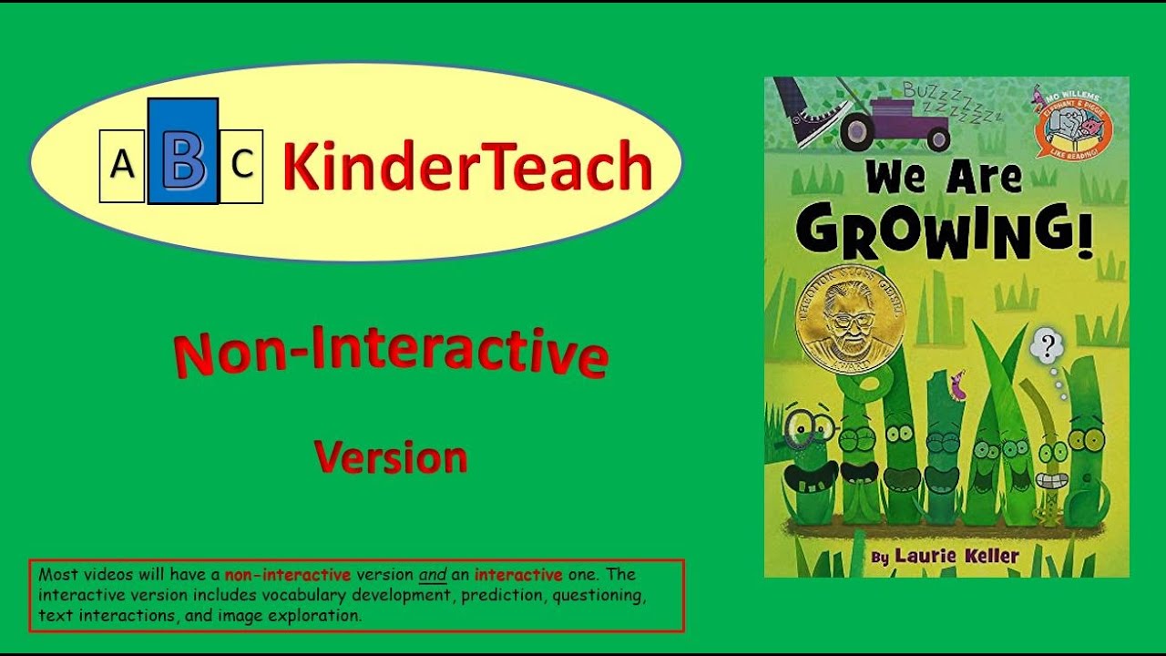 We Are Growing! -- Non-Interactive Read Aloud - YouTube
