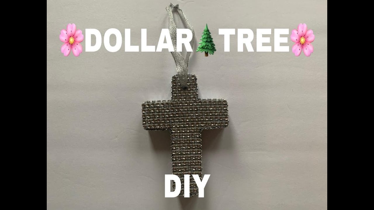 💎BLING CROSS💎 || EASY DOLLAR🌲TREE DIY - YouTube