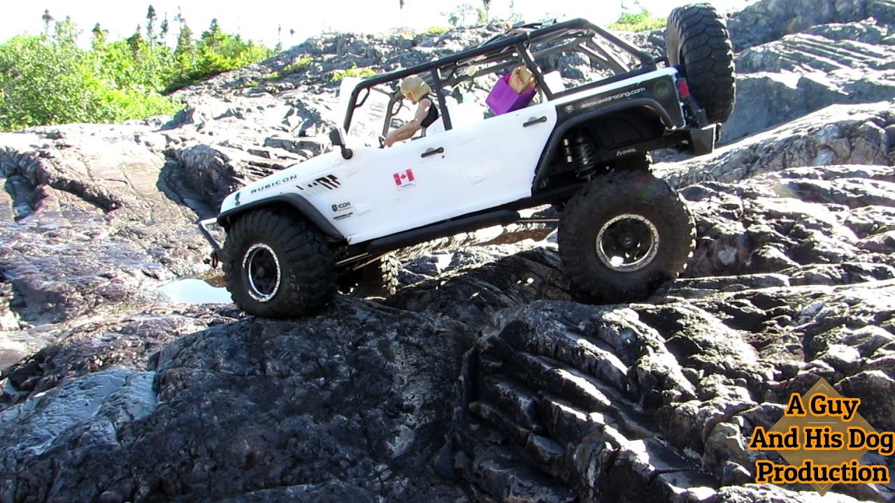 Axial Racing Wrangler Unlimited... SLOW JEEP CRAWL Part 1 - YouTube