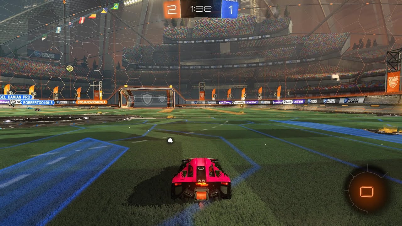 Rocket League - Gameplay - 4 vs 4 - Стадион DFH - YouTube
