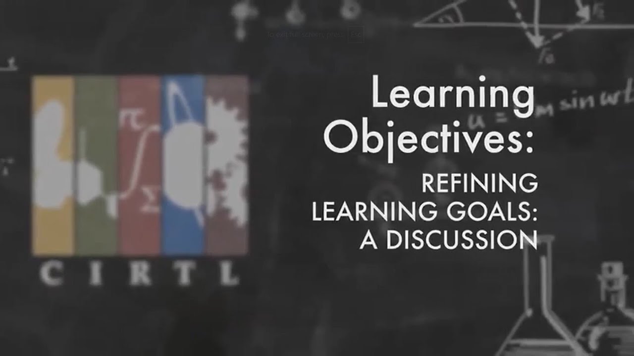 Refining Your Objectives - YouTube