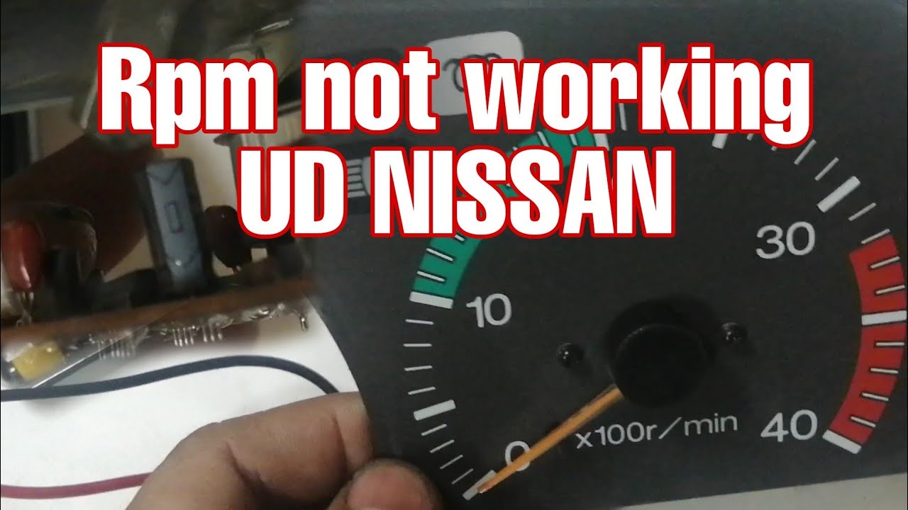 Replace rpm Guage and repair/UD NISSAN TRUCK - YouTube