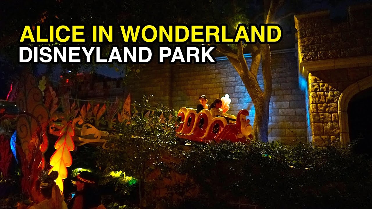 [4K] Alice In Wonderland - Whimsical, Wacky Ride : Disneyland Park ...