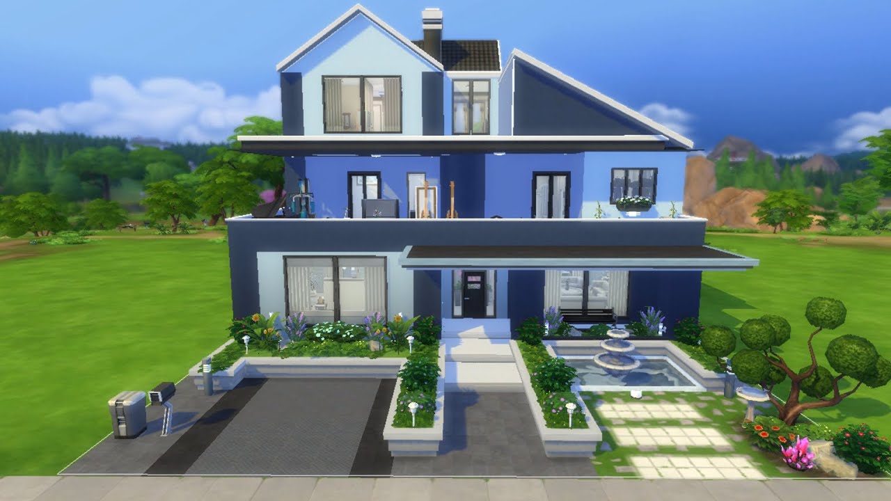 The Sims 4 House : Blue Finn - YouTube