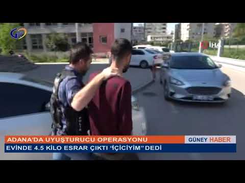 ADANA'DA EVİNDE 4.5 KİLO ESRAR ÇIKTI “İÇİCİYİM” DEDİ