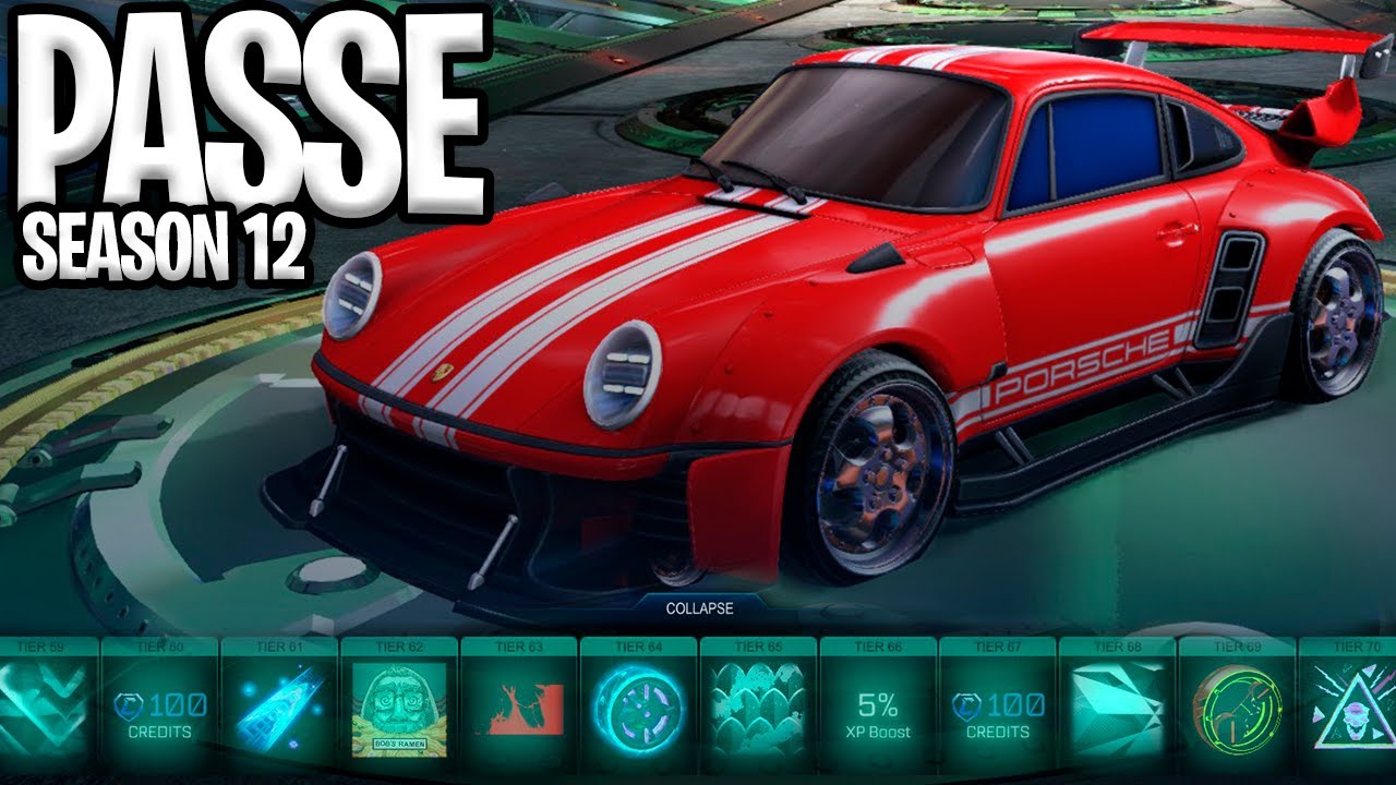MELHOR ROCKET PASS DO ROCKET LEAGUE! PASSE DA SEASON 12 COM A PORSCHE ...