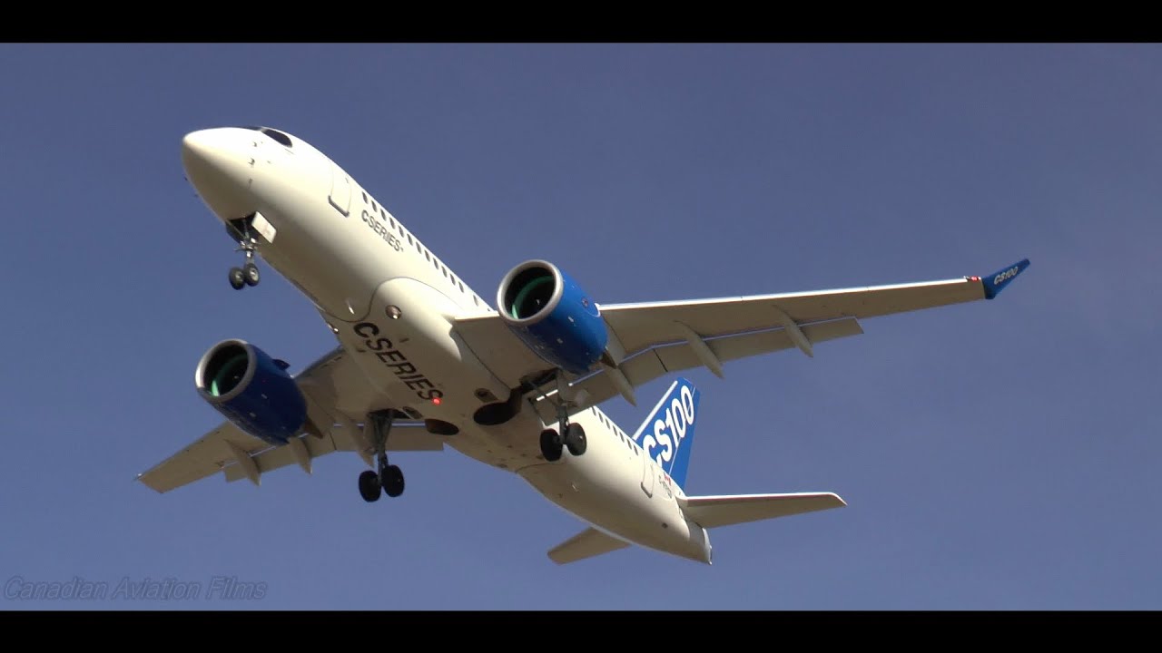 NEW Bombardier C-SERIES CS-100 Touch and Go at Ottawa! - YouTube