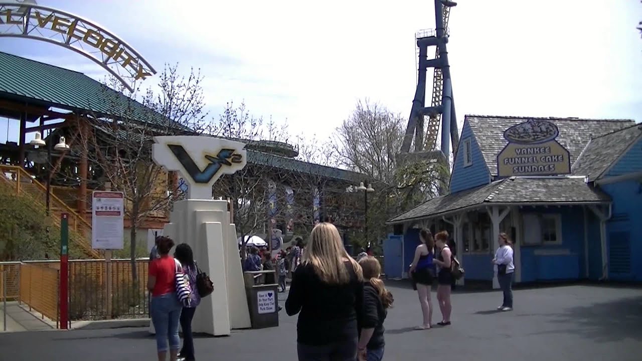 V2 Break Down On Opening Day 2013 At Six Flags Great America - YouTube
