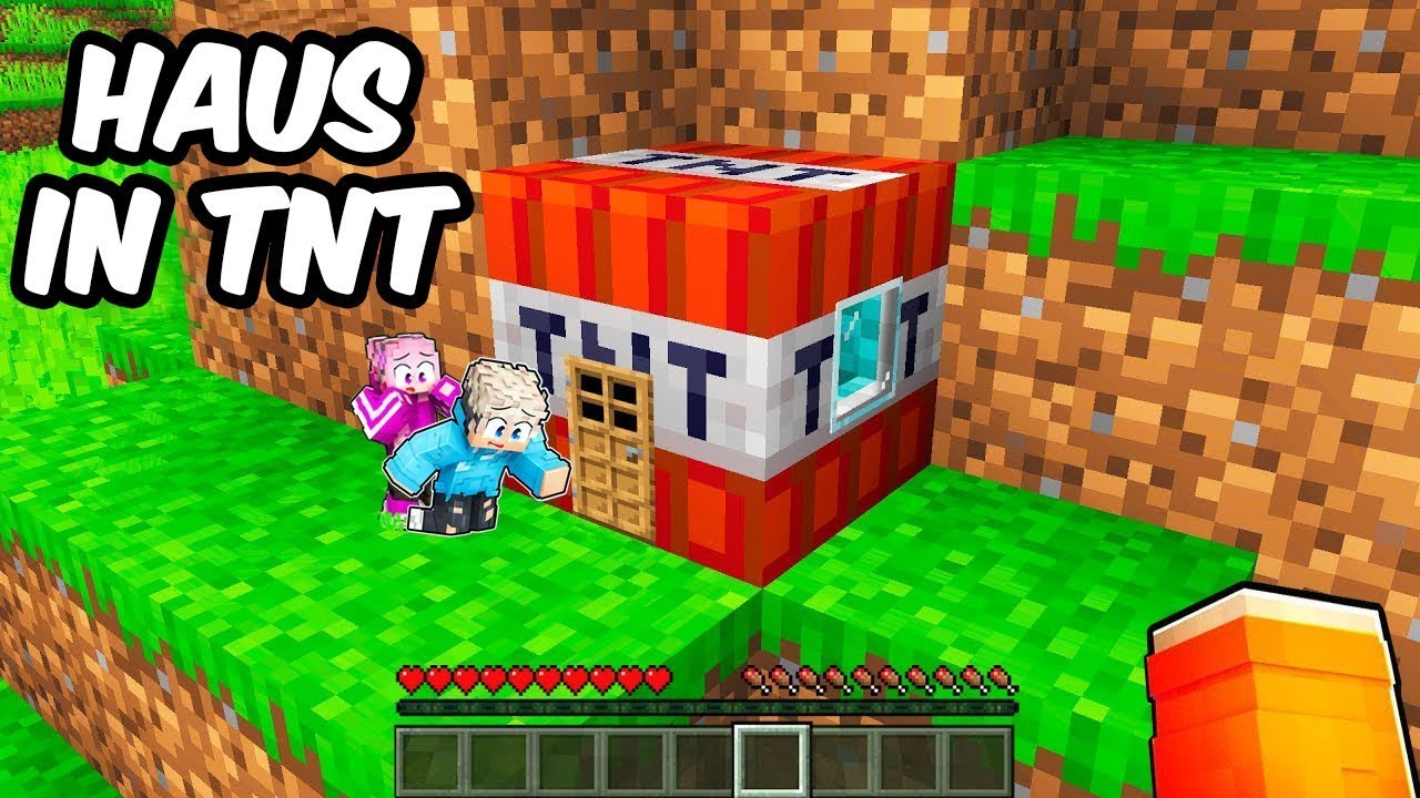 Wir ÖFFNEN das MINI TNT HAUS in Minecraft! (was ist drin) - YouTube