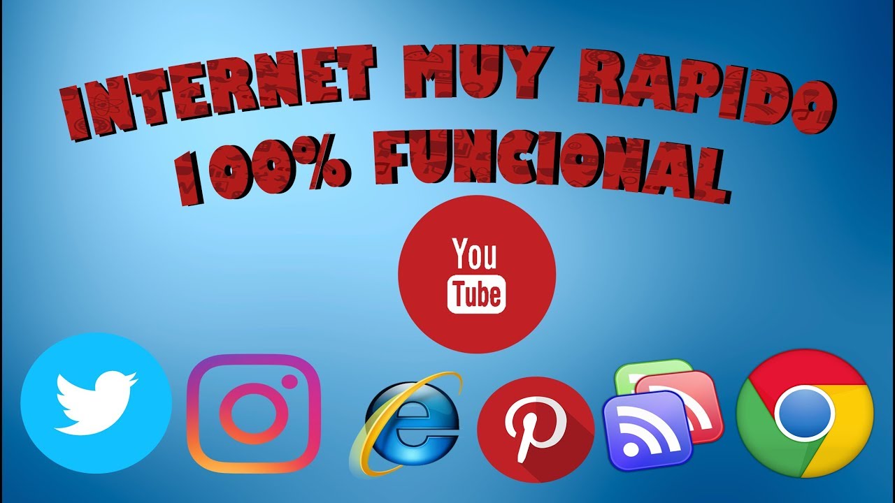 INTERNET MUY RÁPIDO En Velocidad Máxima, Velocidad Al 100% - YouTube