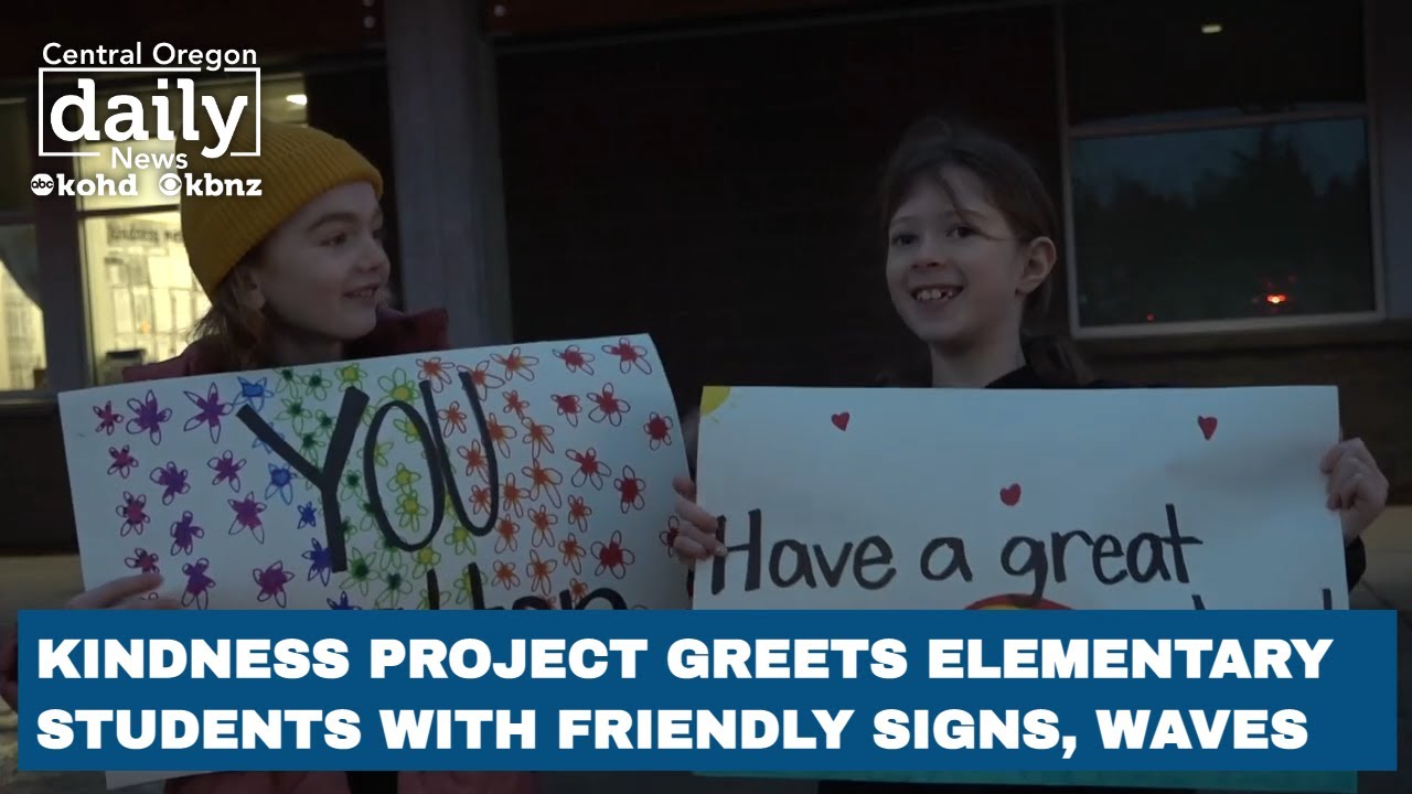 Kindness Project greets elementary students with encouraging signs ...