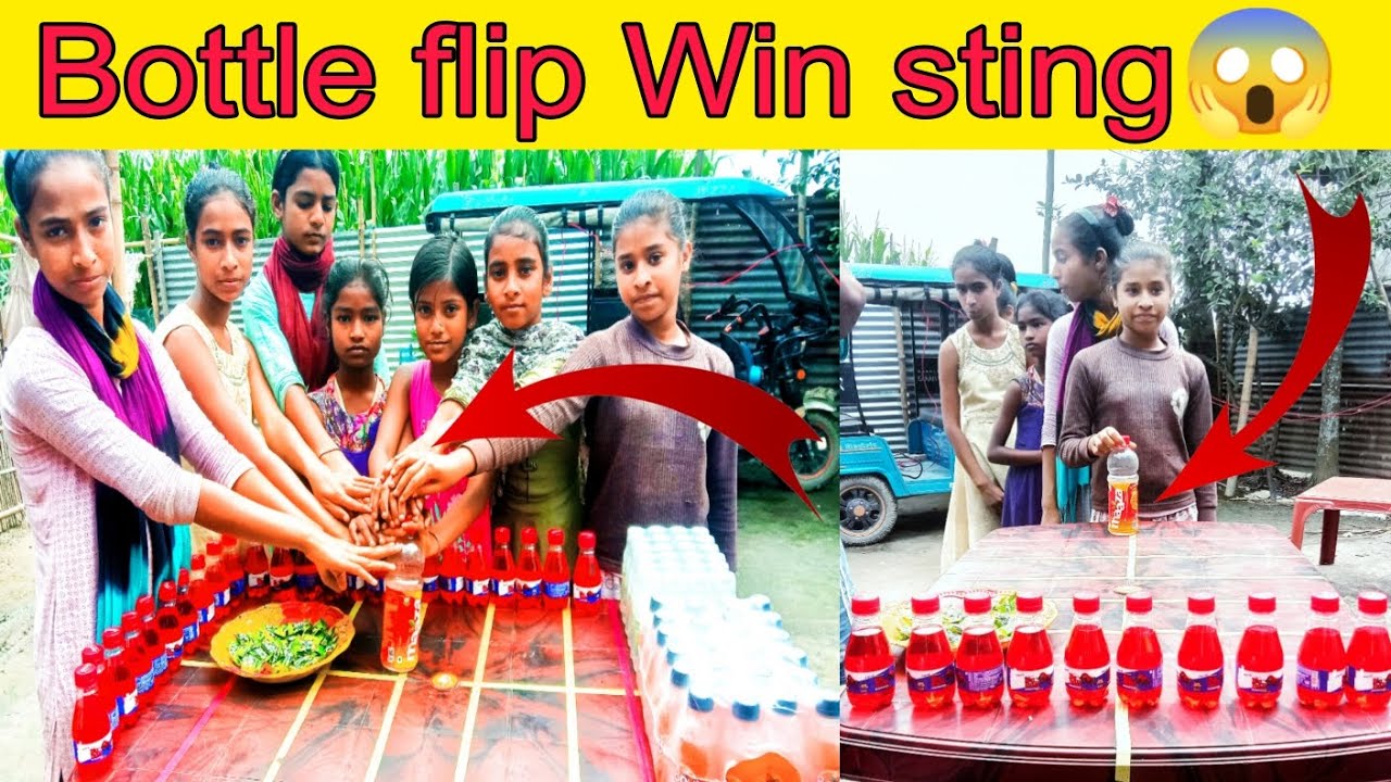 Bottle flip ll bottle flip game ll bottle flip challenge game #mn_food ...