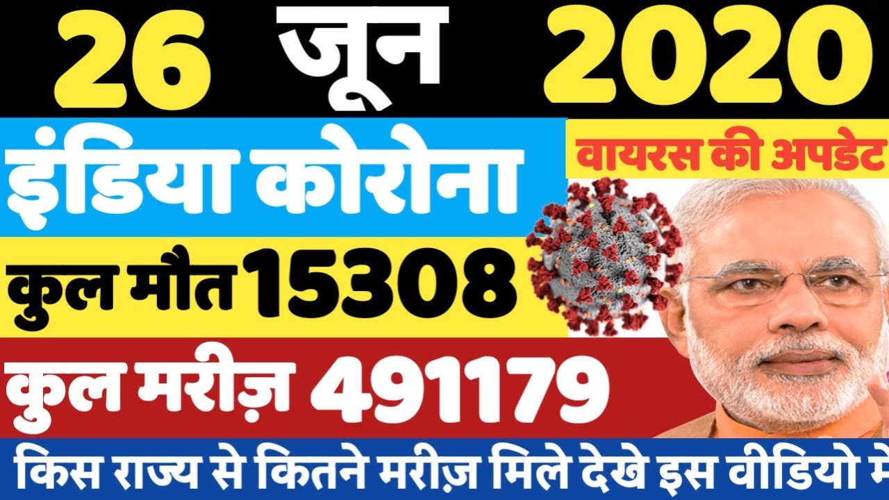 Covid 19 Today India 26 June 2020 Report Statewise In Hindi | News Life ...