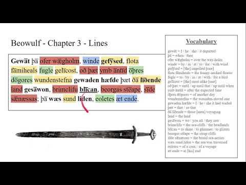 Beowulf Chapter 3 - A Reading, Translation & Commentary - YouTube