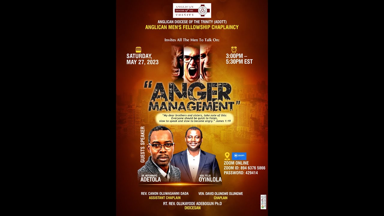 Anger Management Seminar (ADOTT Men's Fellowship Chaplaincy Seminar) 27 ...