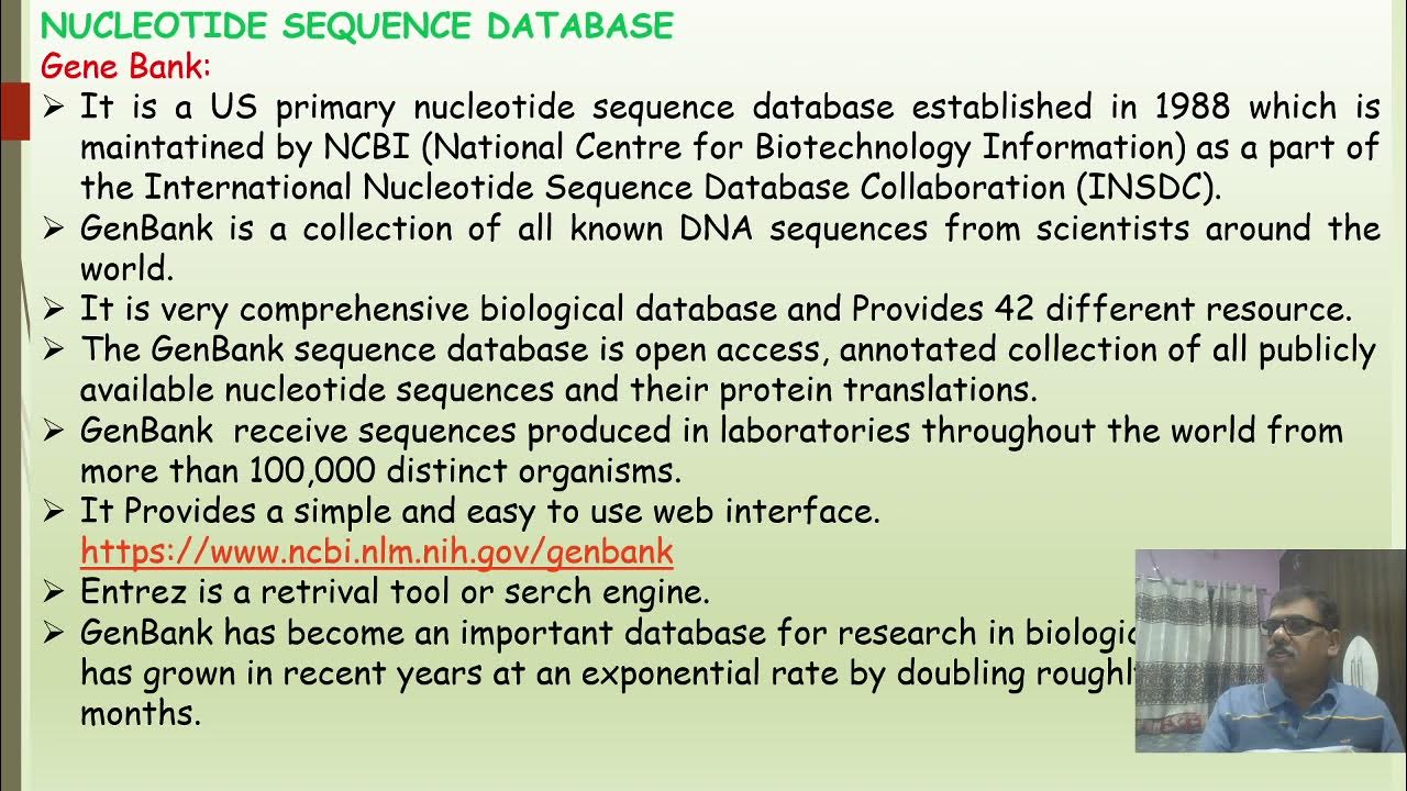 Nucleotide sequence databases - YouTube