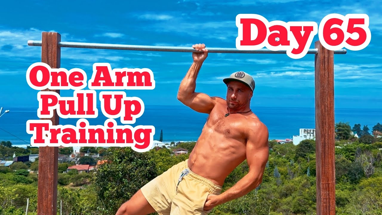 Day 65. Training for the one arm pull-up. The elusive one arm pull up ...