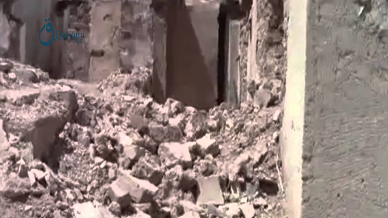Q.n News: Homs: Destruction ruins in ancient houses by the warplanes ...